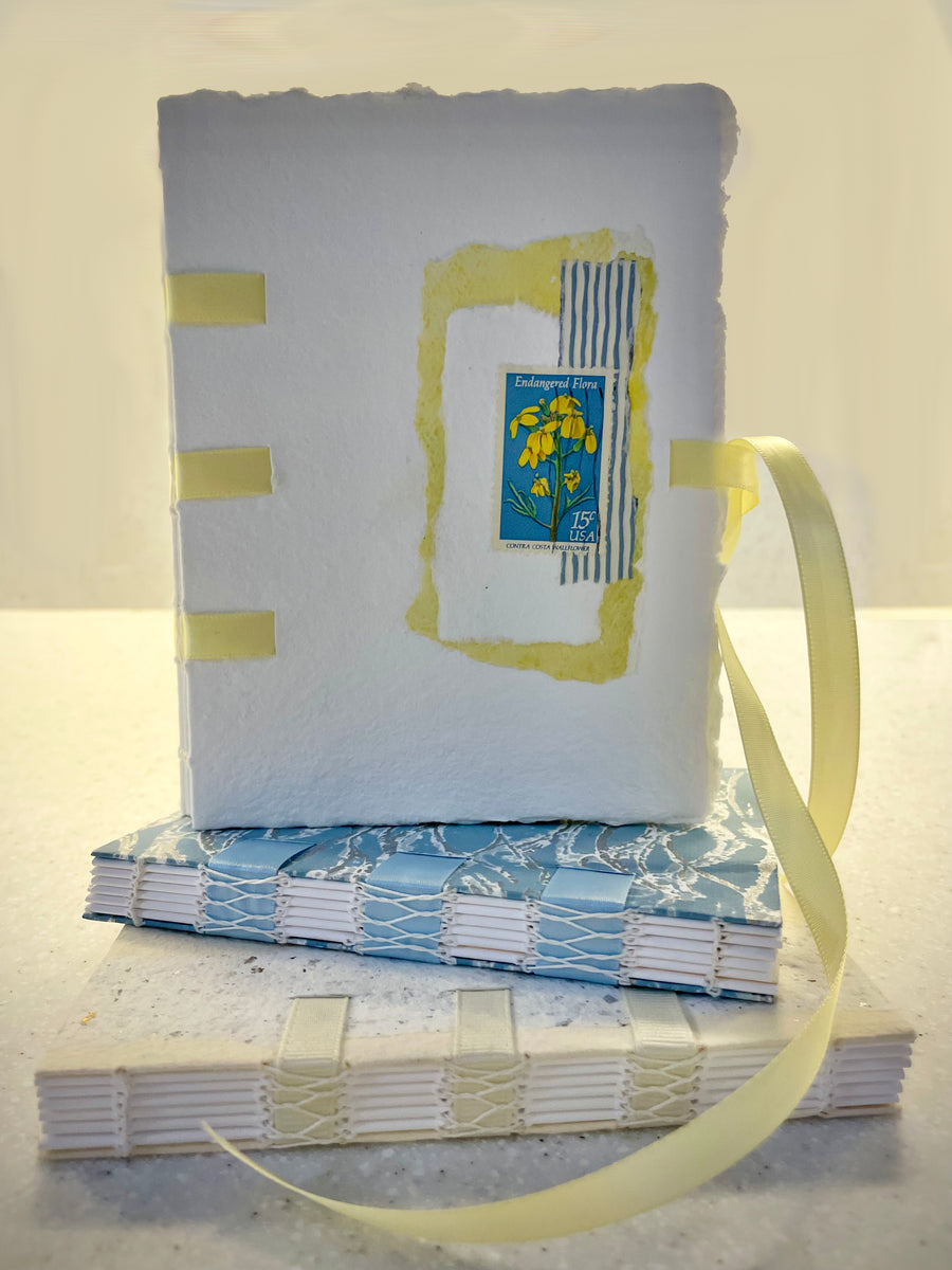 Bookmaking Class: Softcover Garden Themed French Link Stitch Journals ...